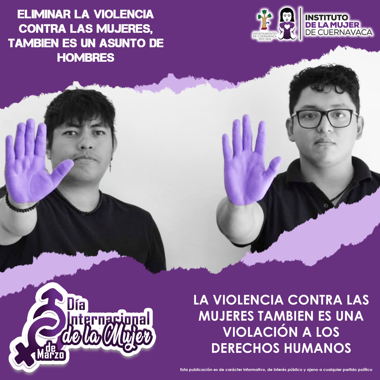 Eliminar la violencia contra las mujeres, también es asunto de hombres ...