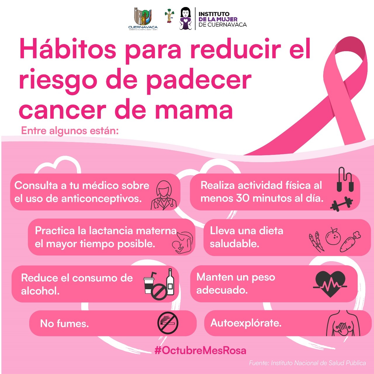 Octubre Mes Rosa: Sensibilización sobre el Cáncer de Mama - Instituto ...