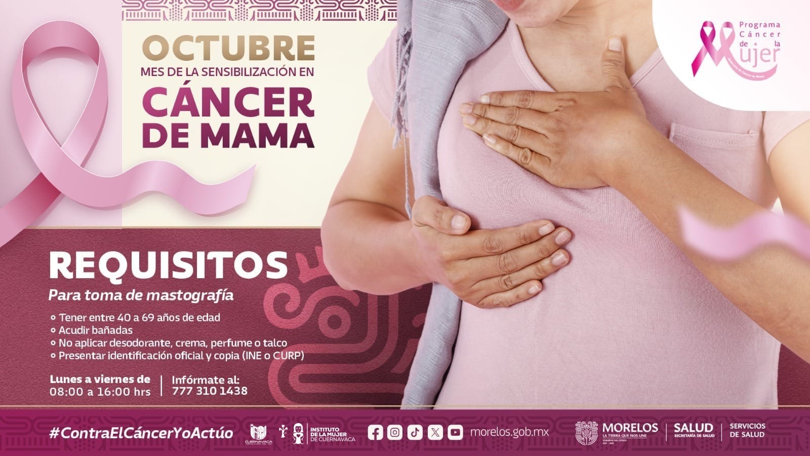 Octubre Mes Rosa: Alianzas para el Bienestar de las Mujeres - IMC - Instituto de la Mujer de ...